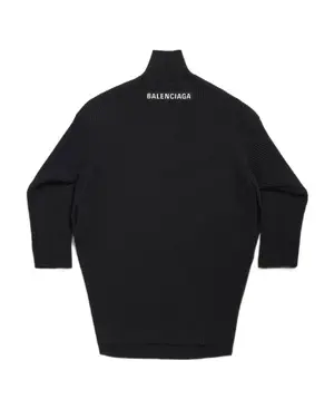 Balenciaga Half-zip High Neck Poncho