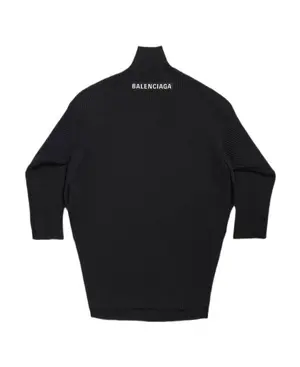 Balenciaga Half-zip High Neck Poncho - No