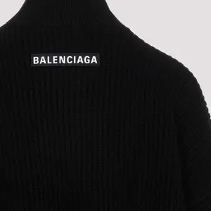 Balenciaga Half-zip High Neck Poncho