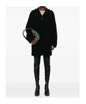 Balenciaga Half-zip High Neck Poncho