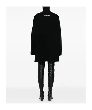 Balenciaga Half-zip High Neck Poncho