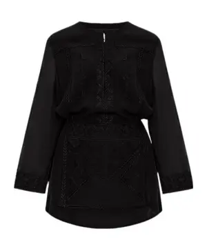 Women's Black Embroidered