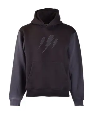 Neil Barrett Long-sleeved Hoodie With Kangaroo Pocket