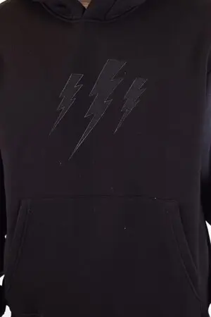 Neil Barrett Long-sleeved Hoodie With Kangaroo Pocket