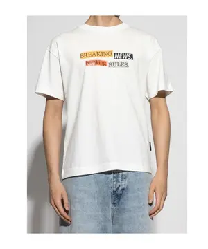 Palm Angels Slogan Printed Crewneck T-shirt