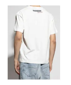 Palm Angels Slogan Printed Crewneck T-shirt