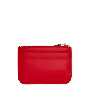 Comme Des Garçons Big Bow Zipped Purse - Red