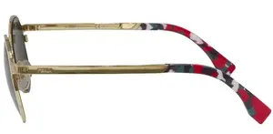 Fendi Round Frame Sunglasses With Logo Detail
