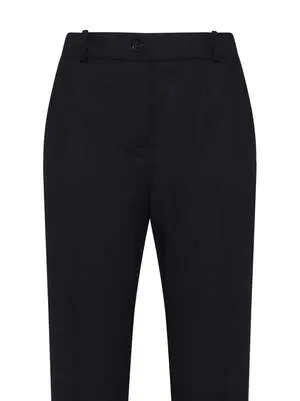 P.a.r.o.s.h Medium And High Waist Slim-fitting Straight Pants