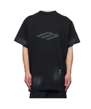 Balenciaga 3b Sport Icon Oversized T-shirt - Black