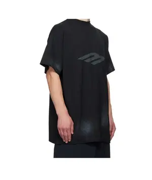 Balenciaga 3b Sport Icon Oversized T-shirt - Black