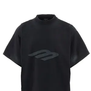 Balenciaga 3b Sport Icon Oversized T-shirt - Black