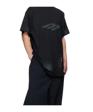 Balenciaga 3b Sport Icon Oversized T-shirt - Black