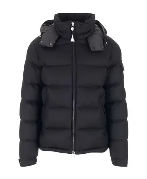 Moncler Long-sleeved Hooded Down Jacket - Black