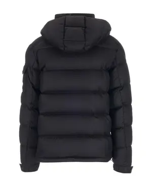 Moncler Long-sleeved Hooded Down Jacket - Black