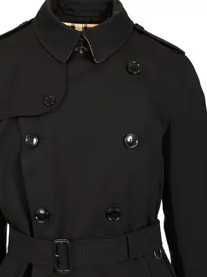 Burberry Double-breasted Belted Trench Coat - Black