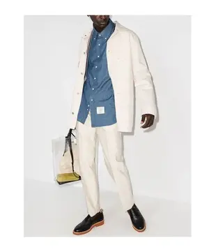 Thom Browne 4-bar Long Sleeved Shirt