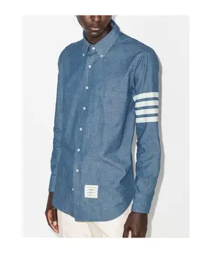 Thom Browne 4-bar Long Sleeved Shirt