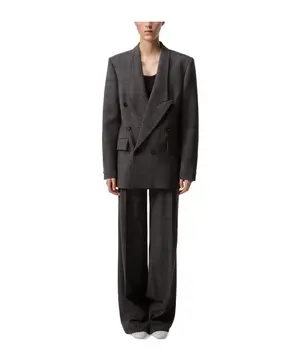 Coperni Double-breasted Tailored Jacket With Notch Lapel And Buckle Detail