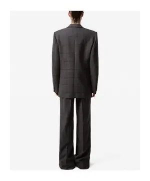 Coperni Double-breasted Tailored Jacket With Notch Lapel And Buckle Detail