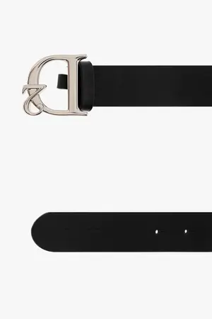 Dsquared2 Logo Plaque Buckled Leather Belt