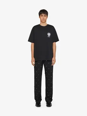 Givenchy Crest Logo Embroidered T-shirt