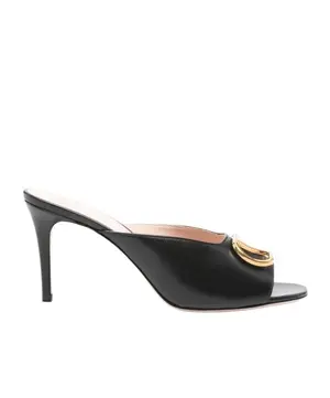 Valentino Garavani Vlogo Signature Stiletto Sandals - Black