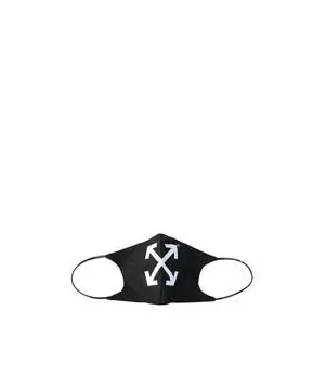 Off-White Arrow Logo Printed Face Mask - Black