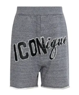 Dsquared2 Wide Leg Shorts With 'iconique' Print
