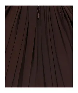 Alaïa Halterneck Sleeveless Draped Midi Dress - No