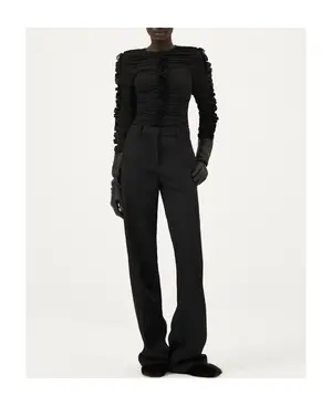 Magda Butrym Long Sleeve Ruched Top