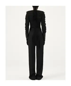 Magda Butrym Long Sleeve Ruched Top