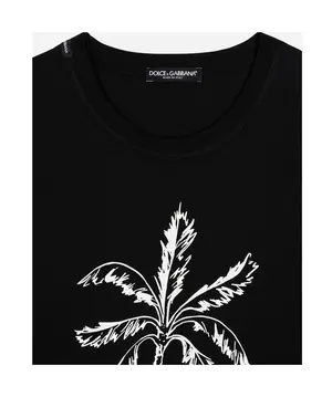 Dolce & Gabbana Dolce Gabbana Banano Printed Crewneck T-shirt