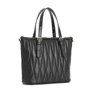 Bally Quilted Leather Shoulder Bag With Logo Detail