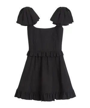 Valentino Garavani Bow Detail Mini Dress - Black