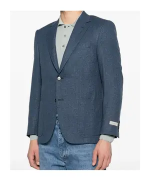 Canali Long-sleeved Suit Jacket - Blue