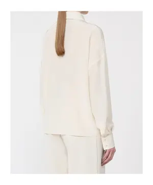 Max Mara Colono Bow-tie Blouse - Beige