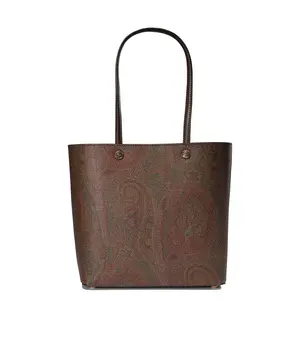 Etro Paisley Printed Essential Tote Bag - Brown