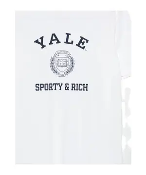 SPORTY  RICH Sporty & Rich Yale Logo T-shirt