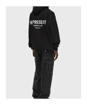 REPRESENT Owners Club Oversized Hoodie - Black
