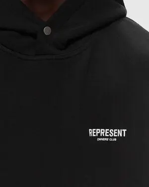REPRESENT Owners Club Oversized Hoodie - Black