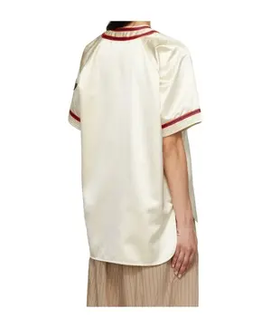 BODE Short Sleeve Embroidered Baseball Shirt
