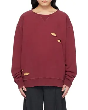 MAISON MARGIELA Distressed Oversized Sweatshirt