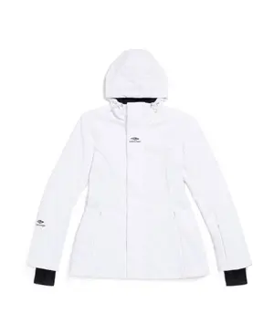 Balenciaga 3b Icon Ski Hourglass Parka - White