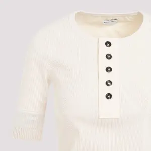 Bottega Veneta Slim Fit Ribbed Knit Top