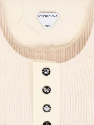 Bottega Veneta Slim Fit Ribbed Knit Top