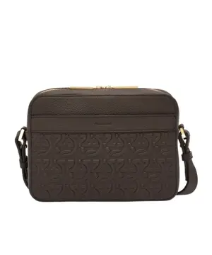 FERRAGAMO Adjustable Shoulder Strap Shoulder Bag - Black
