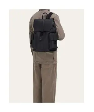 FERRAGAMO Gancini Buckle Double Pocket Backpack