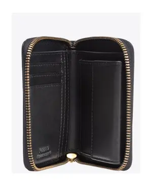 Pinko Logo Plaque Zip-around Wallet - Black