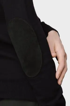 MAISON MARGIELA Two-tone Crewneck Jumper With Ribbed Details - Grey
